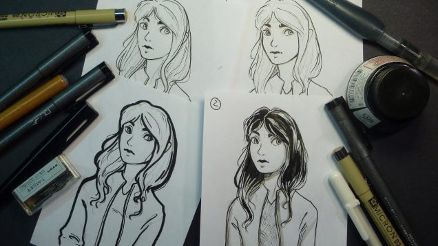 INKING comic book art with Facial Tissue - PaintingTube