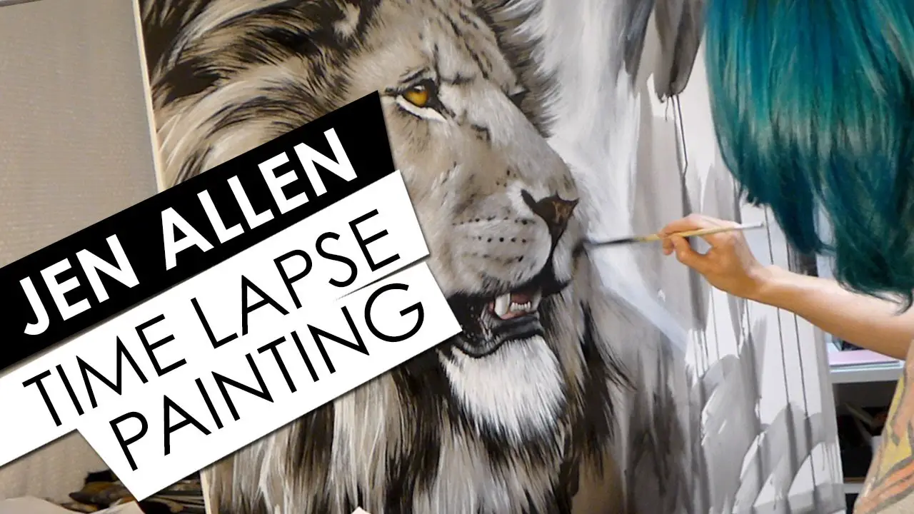 Lion OIL PAINTING Underpainting Technique - MazArt - PaintingTube