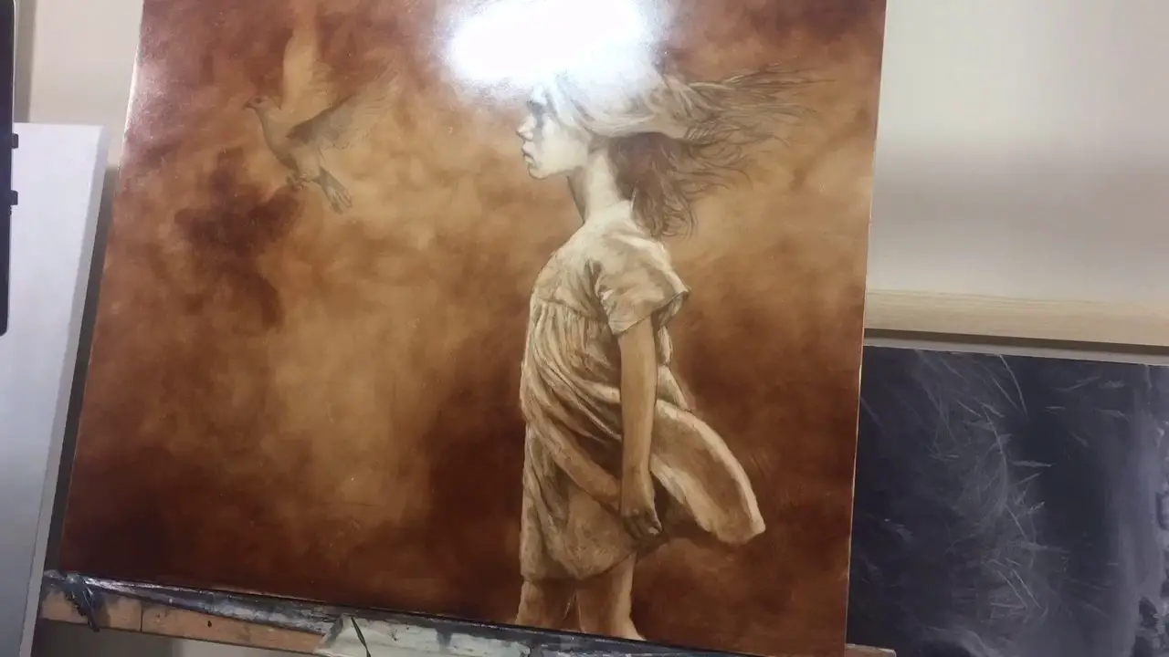1st glaze, Portrait painting tutorial, grisaille technique, how to ...