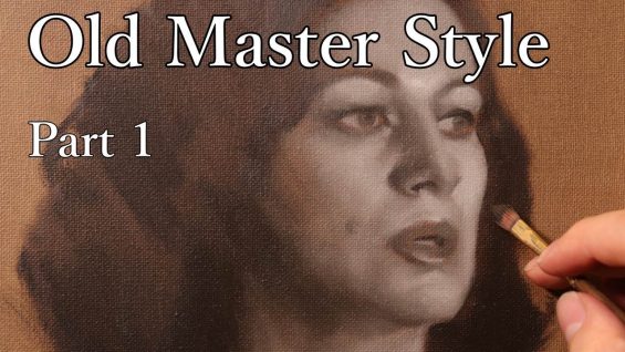 1st glaze, Portrait painting tutorial, grisaille technique, how to ...