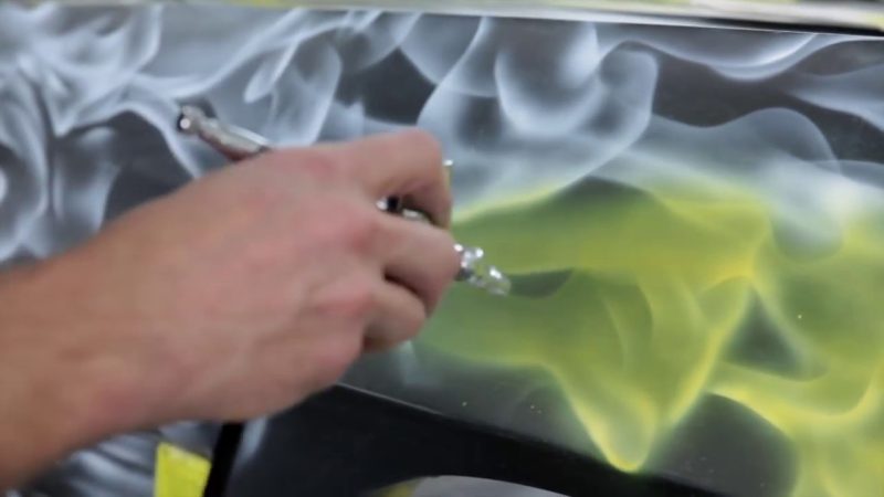 How to Airbrush Ghost flames by James Scott - PaintingTube