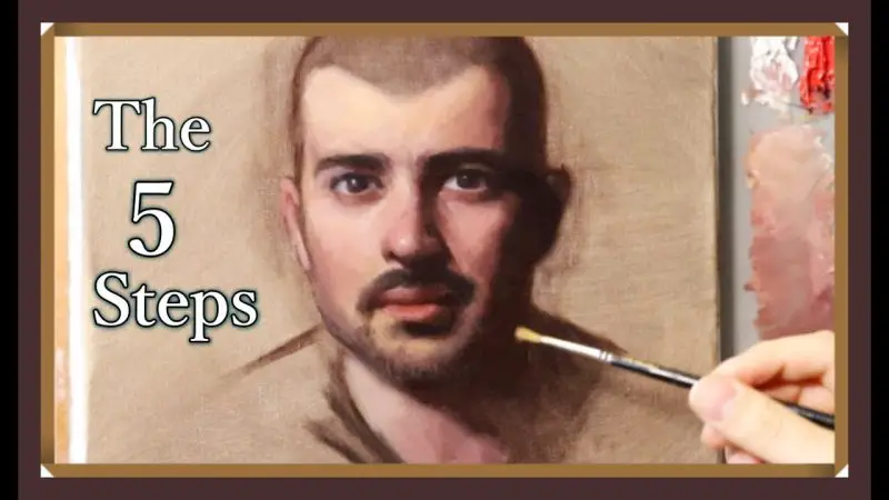 Painting a portrait in 5 Steps - Tutorial by Alpay Efe - PaintingTube