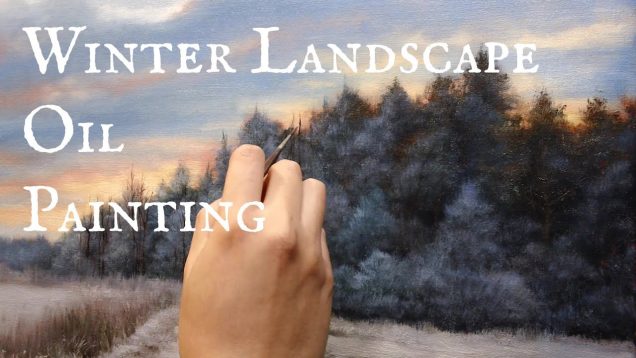 Snowy Winter Night STEP by STEP Acrylic Painting (ColorByFeliks ...