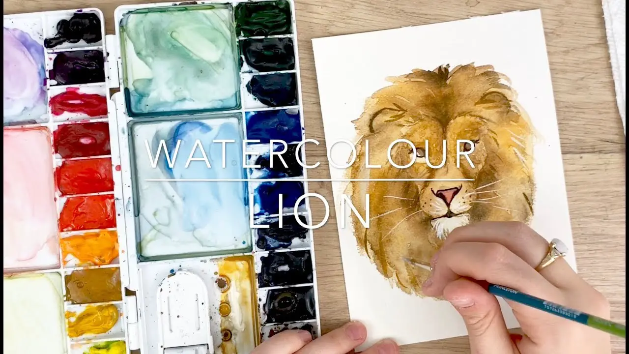 HOW TO DRAW a LION - Video Tutorials on PaintingTube