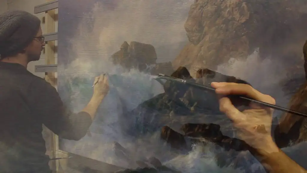 Painting a seascape - time lapse video - PaintingTube