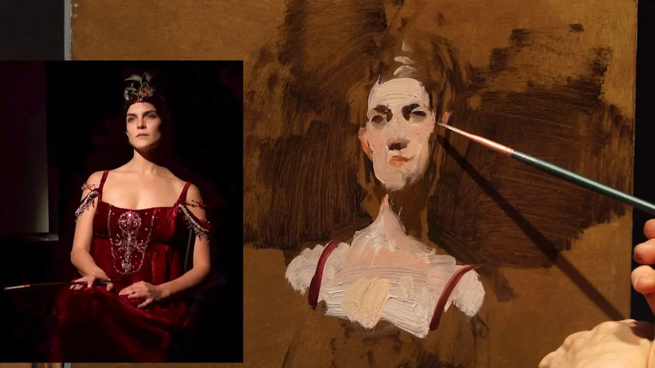 Portrait Painting Basics: Drawing with Oil Paint - PaintingTube