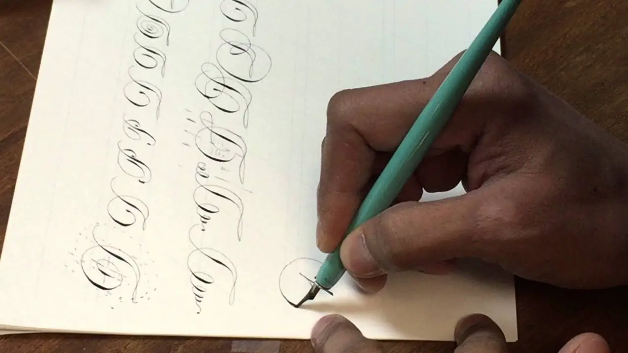 How to write Copperplate Calligraphy Alphabet - PaintingTube