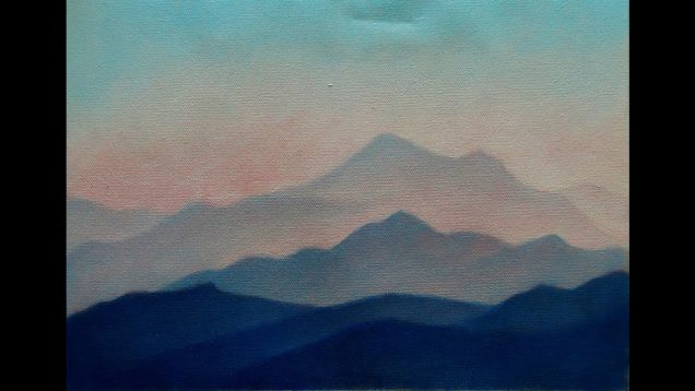 Acrylic complementary colour underpainting - Elaine Guitar - PaintingTube