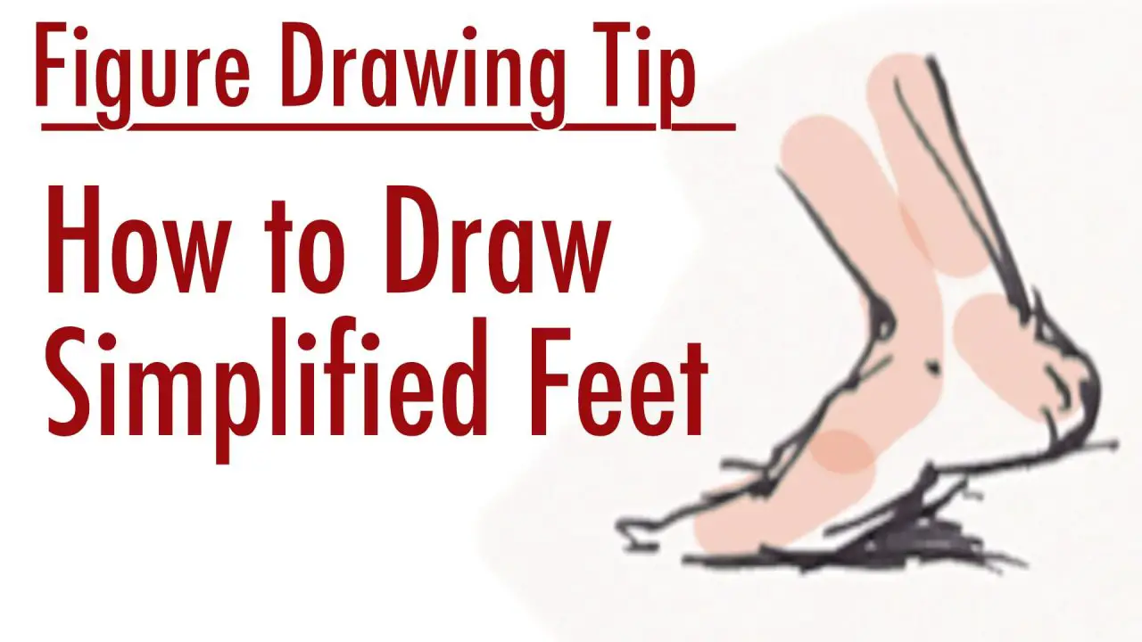 How to Draw Feet - Easy tutorial - PaintingTube
