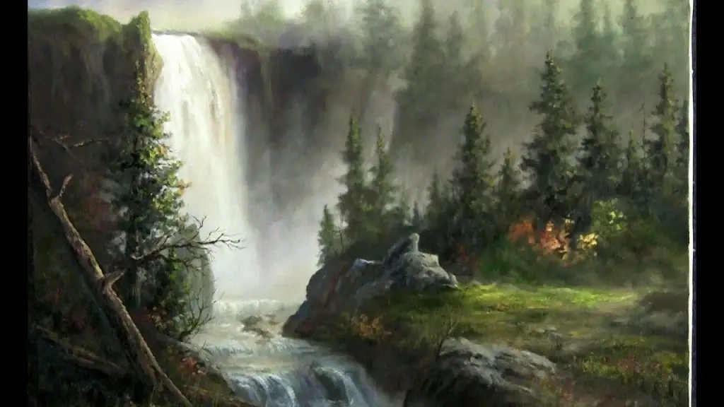 Step by Step Green Forest Painting for Beginners / Acrylic Painting ...