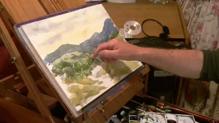 How to Paint Landscapes in Watercolor - Old Mill Time Lapse Painting ...