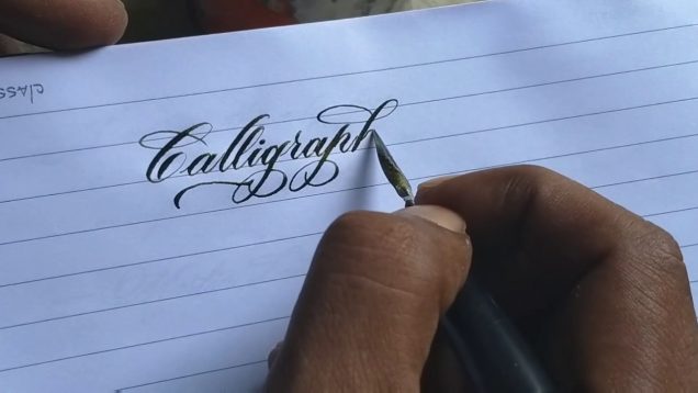 Modern calligraphy letter "K" - PaintingTube