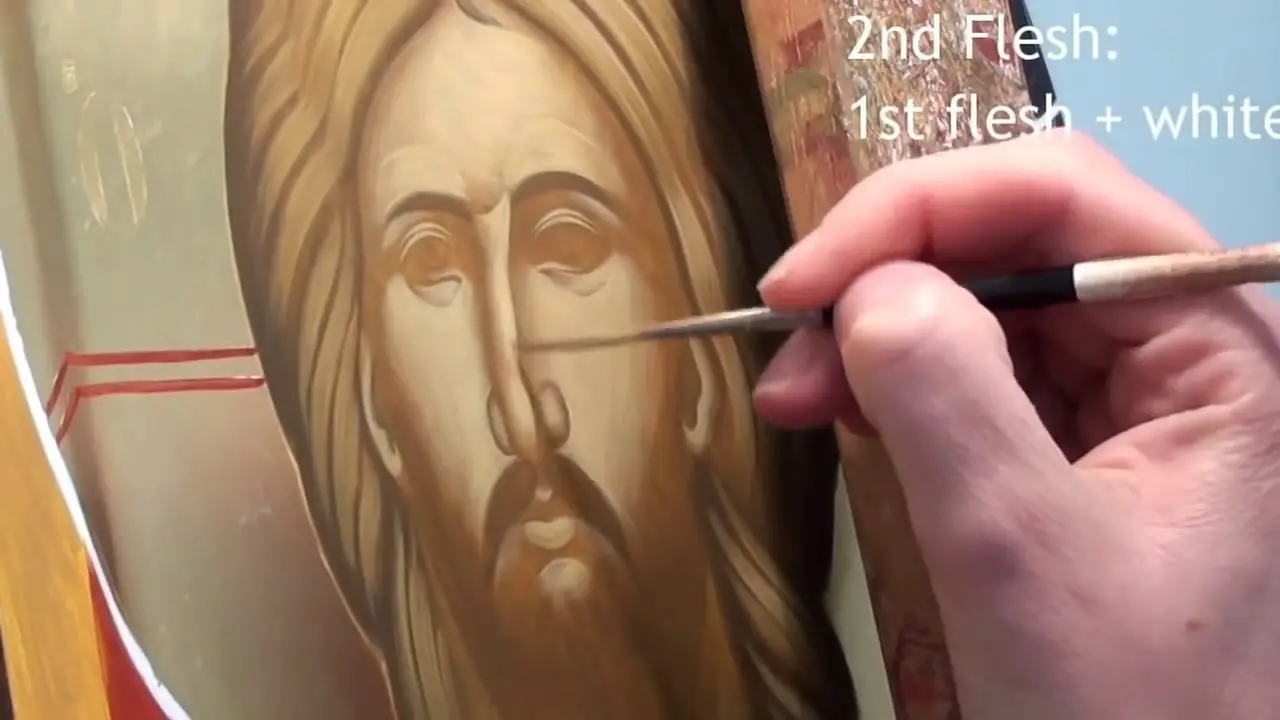 Painting Icons: how to paint a Russian icon - PaintingTube