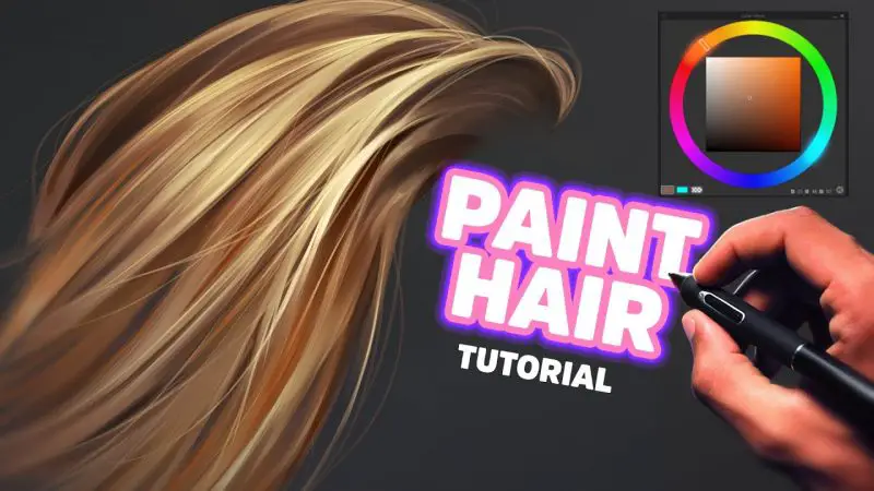 How to paint hair - Oil painting video demonstration - PaintingTube