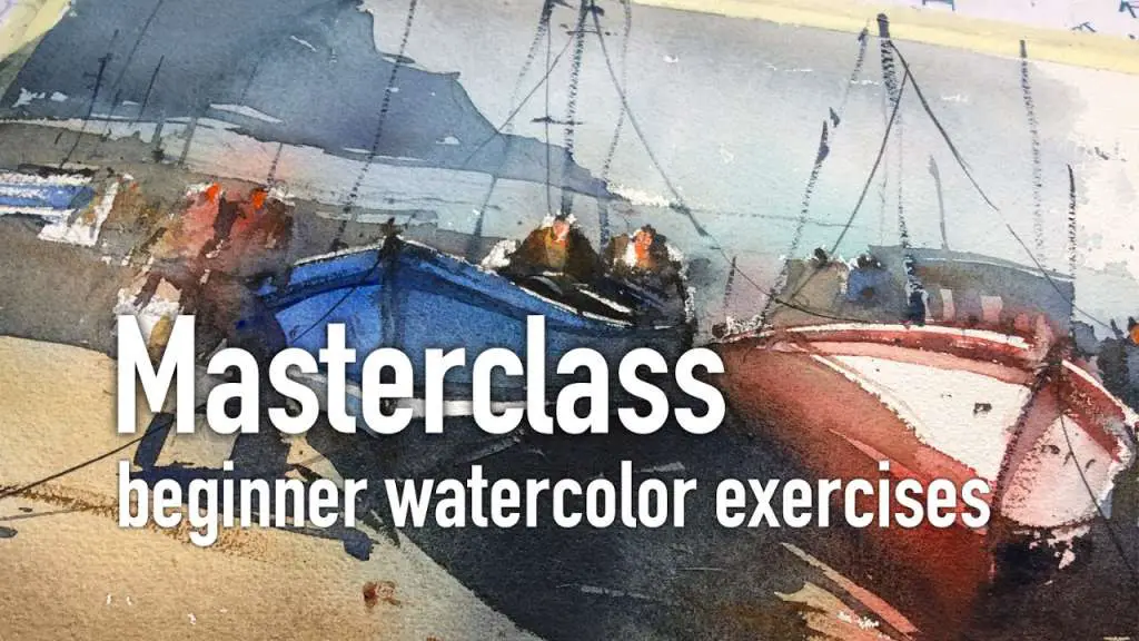 Watercolor mountains - Speed Painting Video Tutorial - PaintingTube