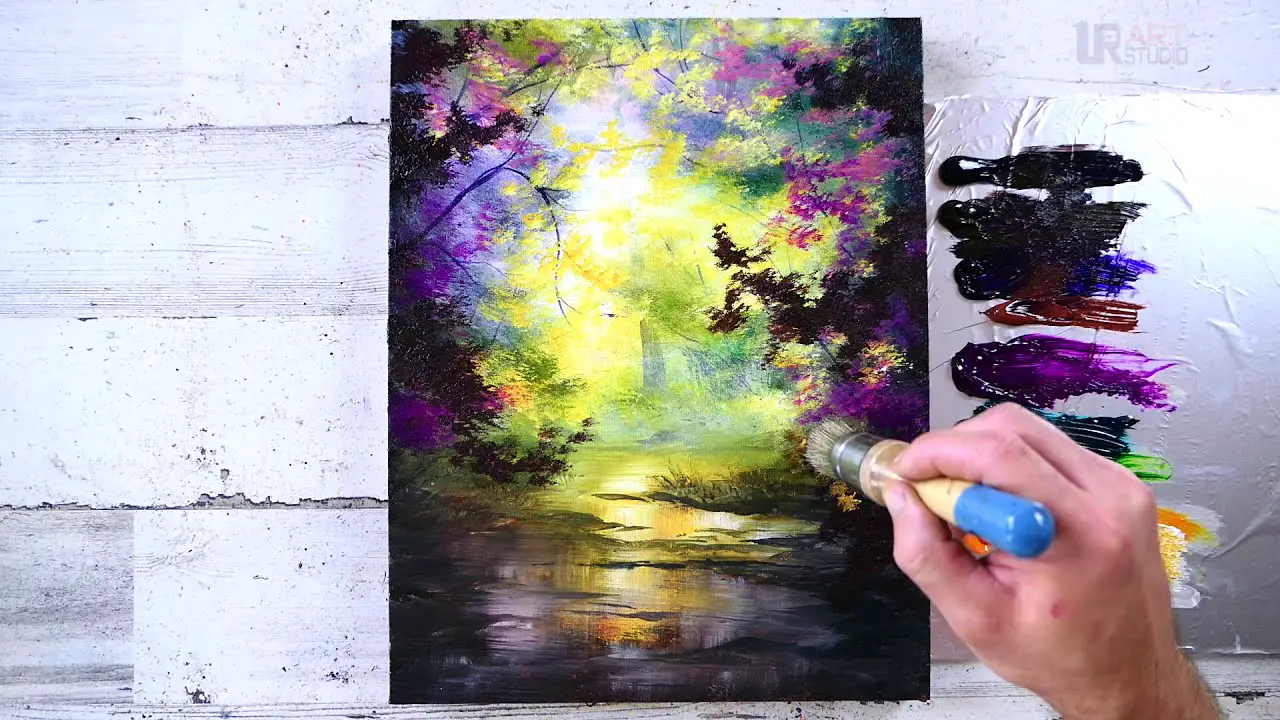 How to achieve a sense of atmosphere and depth in landscape painting ...