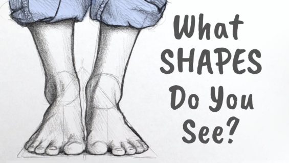 How to Draw Feet - Easy tutorial - PaintingTube